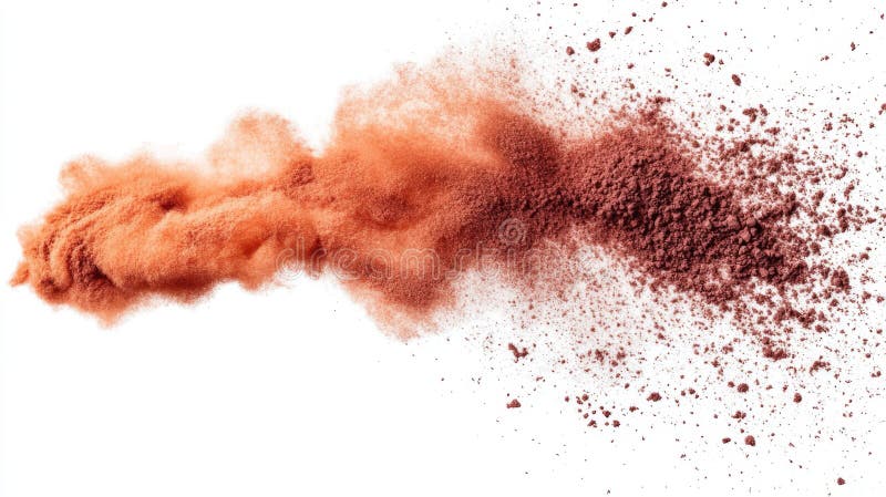 Exploding Shades of Terracotta Powder Makeup Stock Illustration - Illustration of orange, burst ...