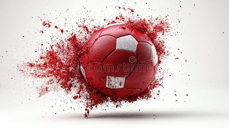 Exploding Ball Could Represent New Beginnings or Ideas Stock ...