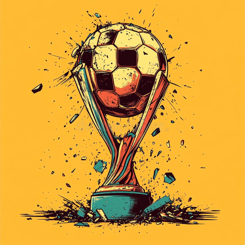 Exploding Soccer Trophy Illustration Stock Photos - Free & Royalty-Free ...