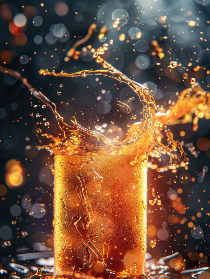 Exploding Soda Burst from Can Stock Photo - Image of bubbles, chemistry ...
