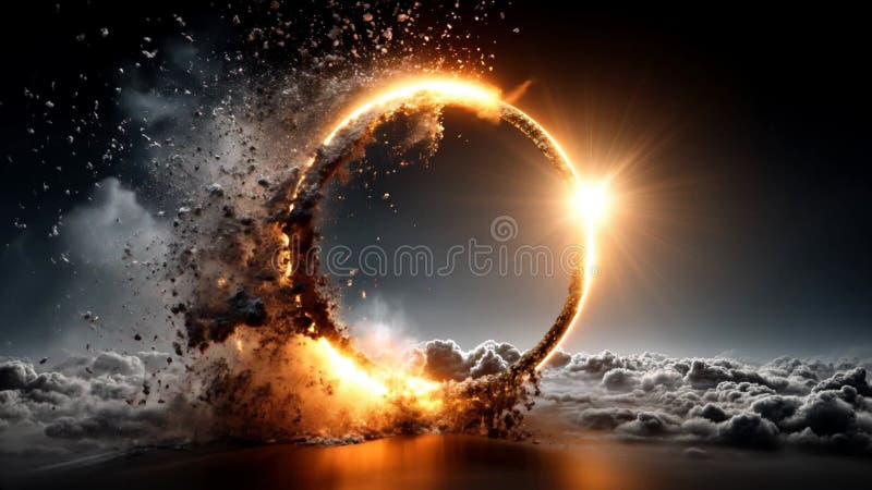 Solar eclipse stock video. Video of expansion, light - 51550615