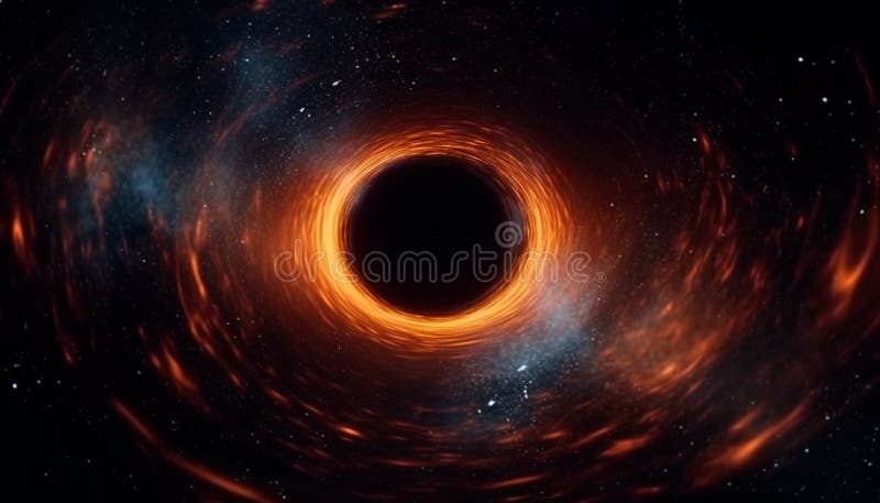 Exploding Star Creates Abstract Galaxy in Deep Space Illustration ...