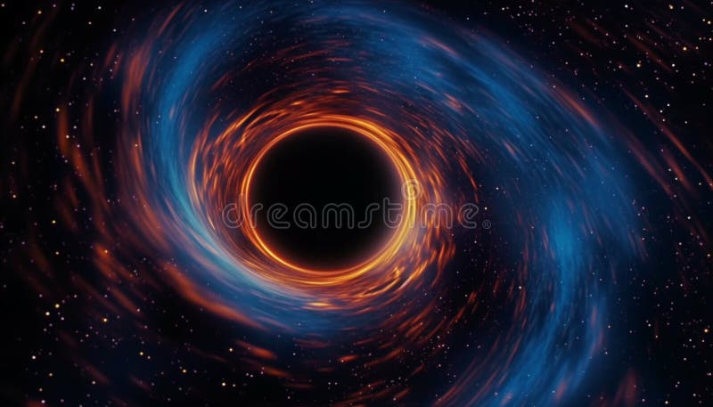 Exploding Star Field Illuminates Dark Space in Multi Colored Abstract ...