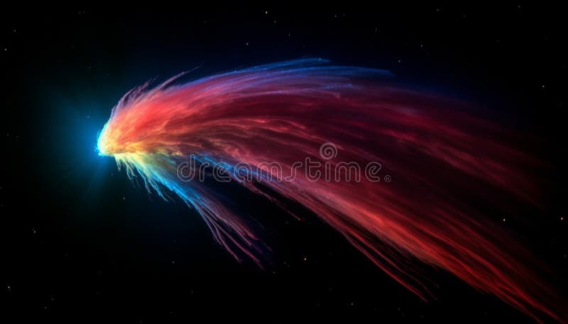 Exploding Star Shapes Illuminate Vibrant Multi Colored Galaxy Backdrop ...