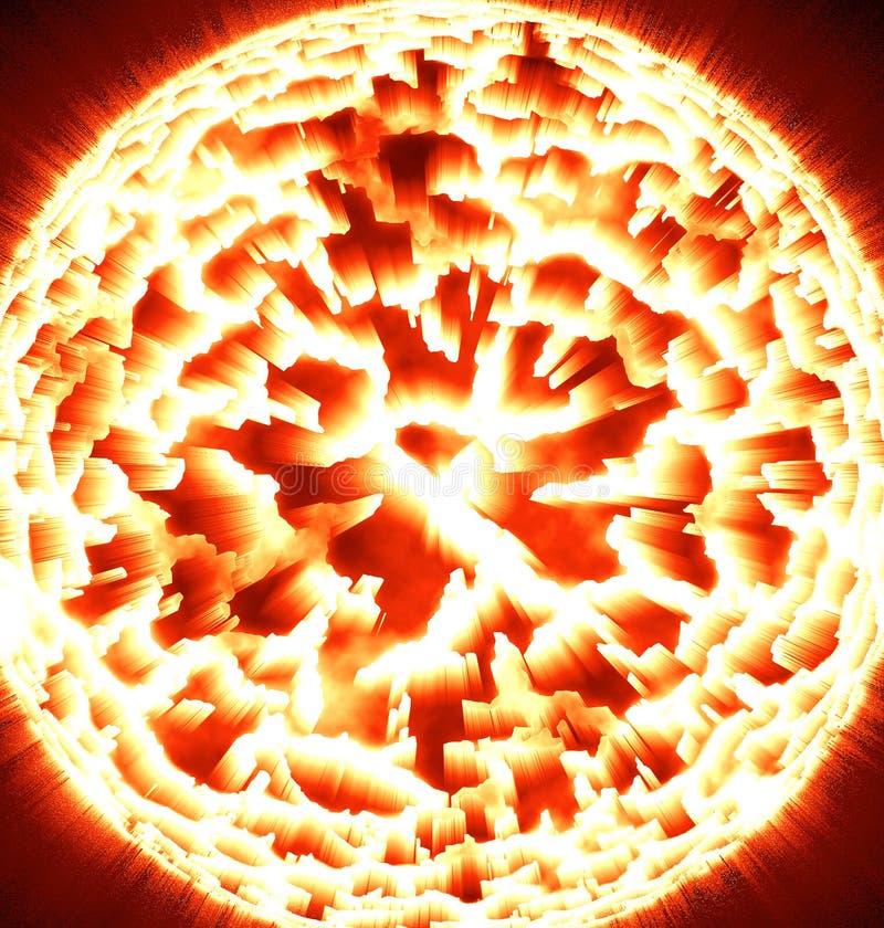 Exploding Sun stock illustration. Illustration of abstract - 85450544