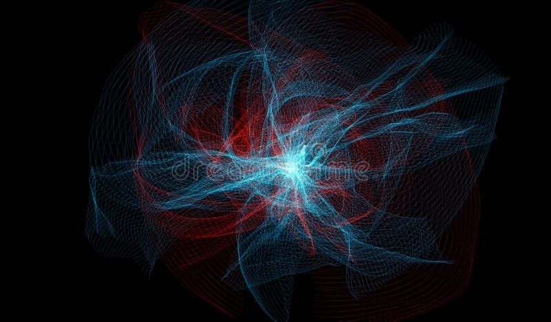 Exploding Supernova, Forminng of Nebula. Black Hole in the Center of ...