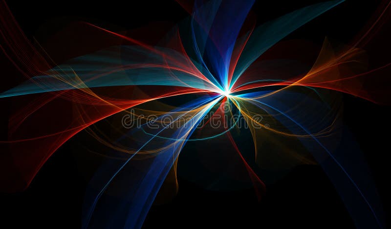 Exploding Supernova, Forminng of Nebula. Black Hole in the Center of ...