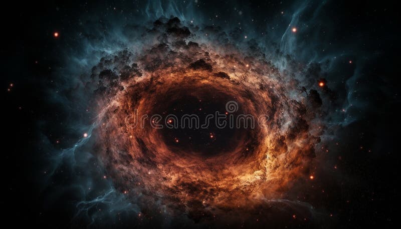 Exploding Supernova Illuminates Dark Nebula in Futuristic Star Field ...