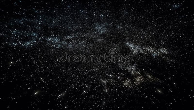 Exploding Supernova Illuminates Milky Way Galaxy in Abstract Star Field ...