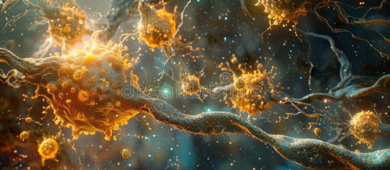 Exploding Tree in Digital Art Stock Photo - Image of abstract ...