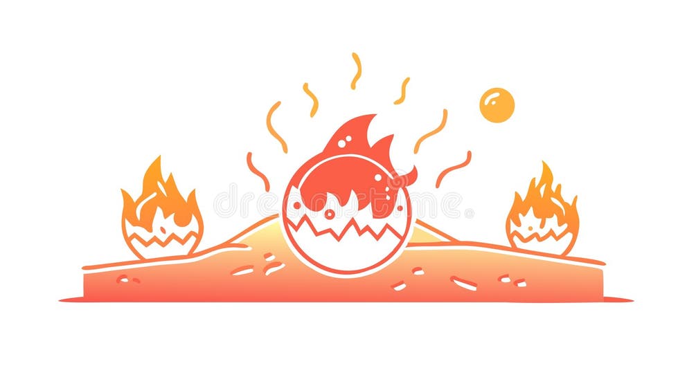 Exploding Volcano, Volcanic Eruption Hazard, Vector Design Generative ...
