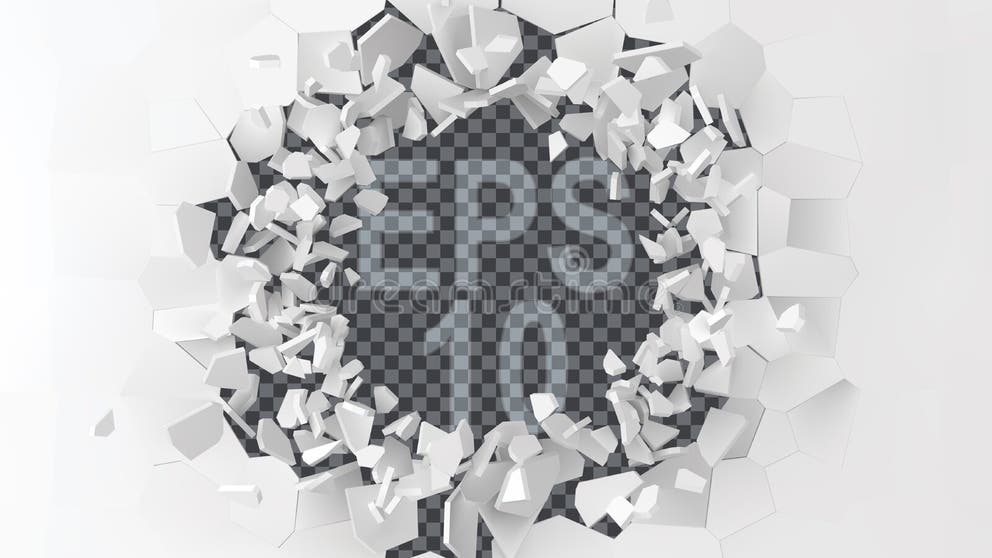 Exploding Wall with Free Area on Center for Any Object or Background ...