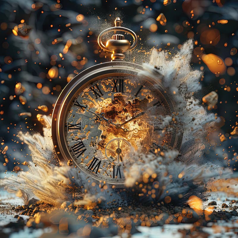 Exploding Watch Time Running Out Stock Photos - Free & Royalty-Free ...