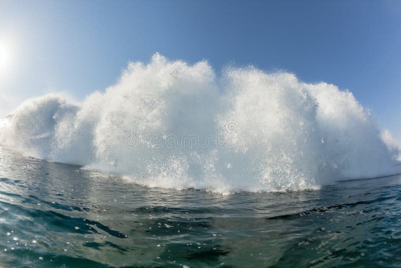 Exploding White Water Ocean Wave Stock Photo - Image of breaking, water ...