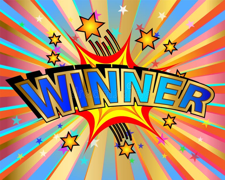 Exploding Winner Sign stock vector. Illustration of winning - 81498532