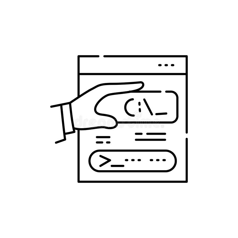 Exploit Olor Line Icon. Pictogram for Web Page, Mobile App, Promo Stock ...