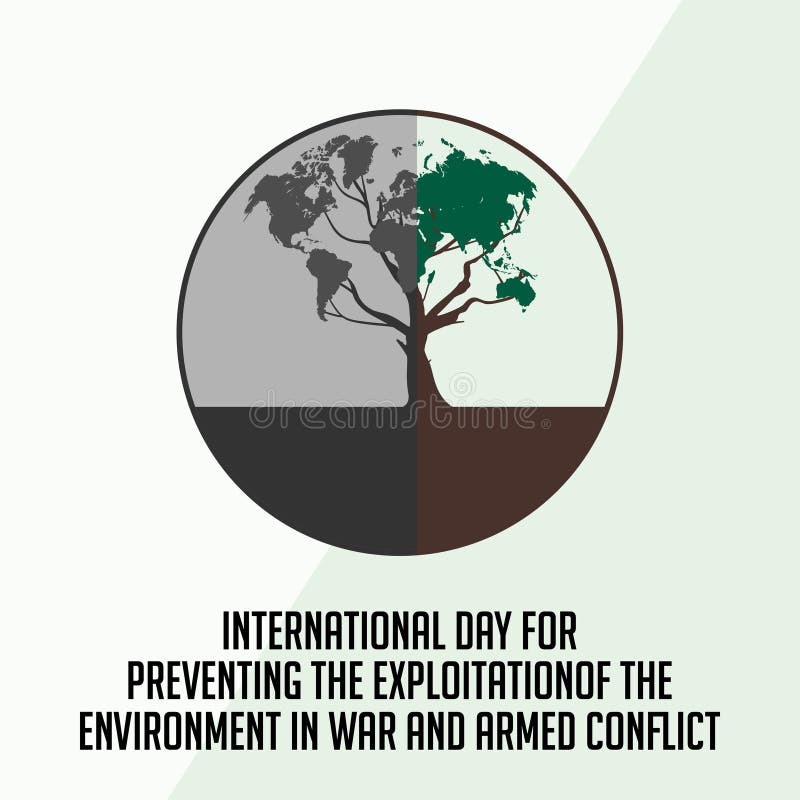 Exploitation of the Environment in War and Armed Conflict Stock Vector ...