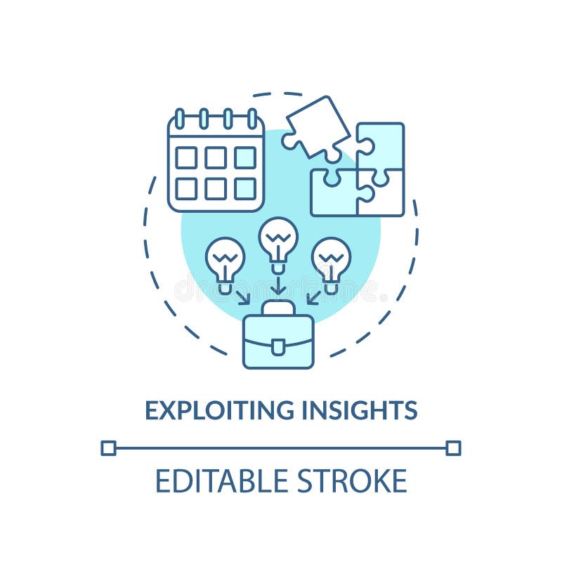 Exploiting Insights Turquoise Concept Icon Stock Vector - Illustration ... Exploiting Insights Turquoise Concept Icon Stock Vector - Illustration ...