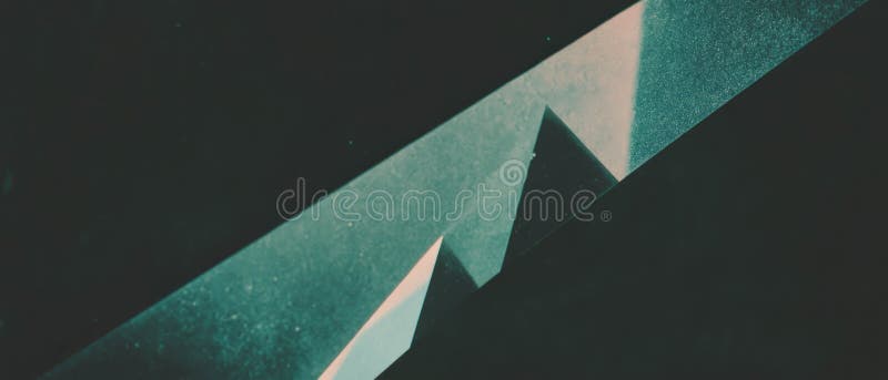 Exploration of Angular Film Grain Overlay with Geometric Design on a ...