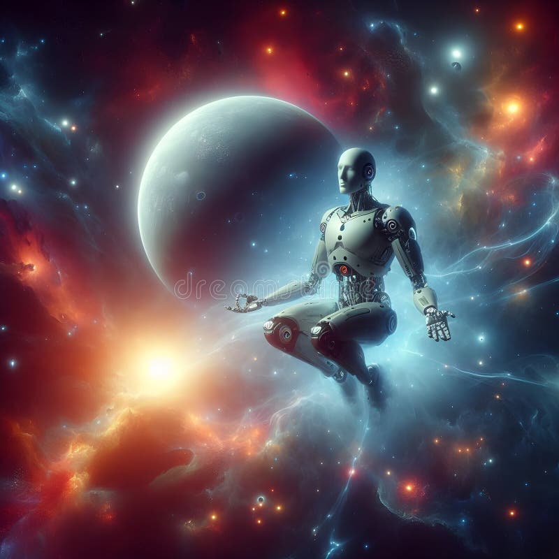 Exploration Beyond Earth: Astronaut in Deep Space Fantasy Stock ...