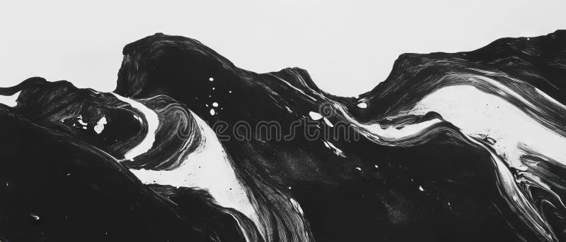 Exploration of Black Ink Hatching Creating Tonal Variations Against a ...