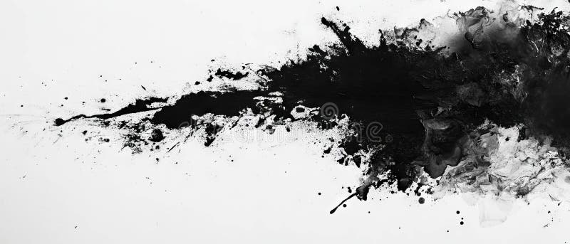 Exploration of Black Ink Texture through Sponge Application on White ...