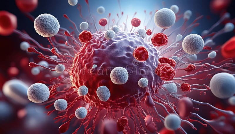 Exploration of Cellular Interactions within a Stock Image - Image of ...