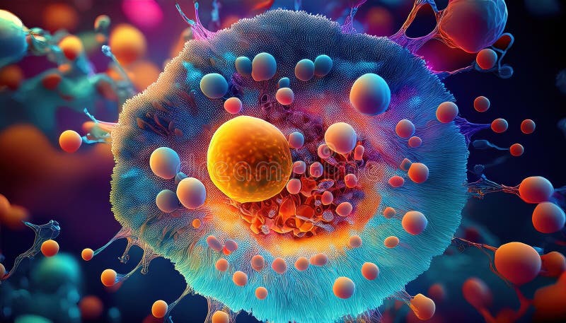 Exploration of Cellular Structures Revealing Intricate Stock Image ...