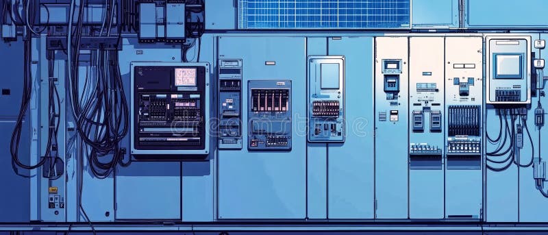 Exploration of a Cutting-edge Electric Panel in a High-tech Power Plant ...