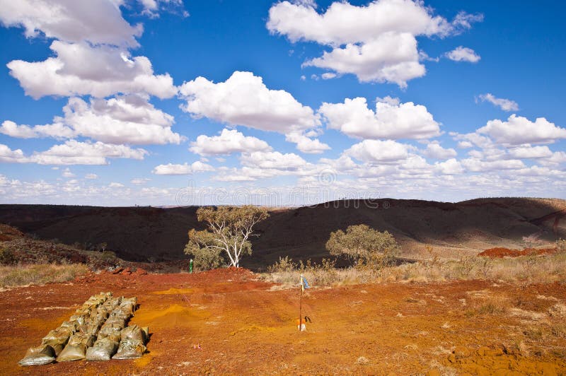 Exploration Drilling Samples - Australia Stock Photo - Image of iron ...