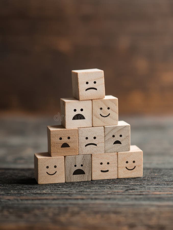 Exploration of Emotional Needs through a Pyramid Structure with Wooden ...