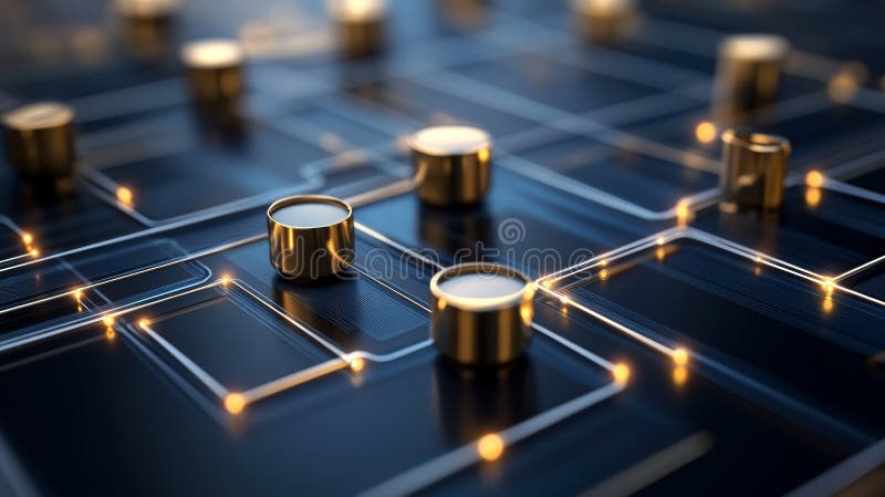 Exploration of Futuristic Technology with Abstract Circuit Patterns and ...