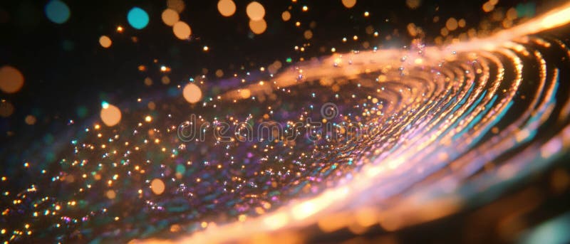 Exploration of Glowing Sound Waves Creating a Magical and Radiant ...