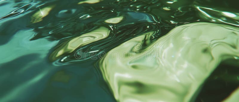 Exploration of Green Algae Textures on a Reflective Water Surface ...