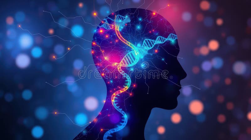 Exploration of the Human Mind with Colorful Neural Connections and DNA ...