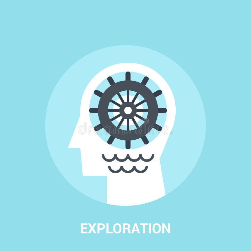 Exploration icon concept stock vector. Illustration of logo - 85581785