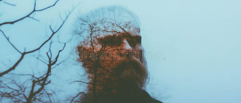 Exploration of Identity through Double Exposure of Human Face and Tree ...
