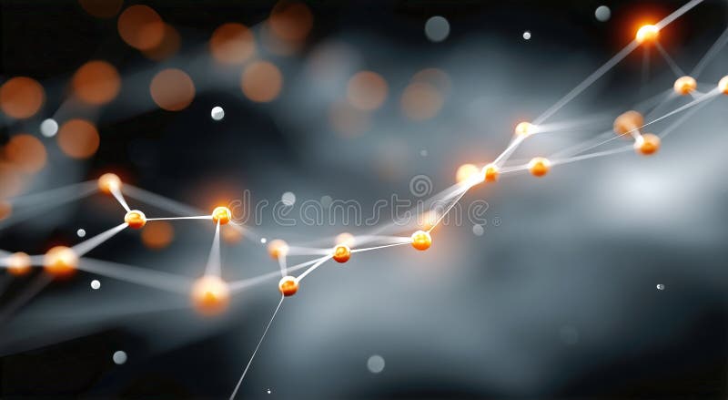 Exploration of Interconnected Particles with Glowing Nodes in a Digital ...