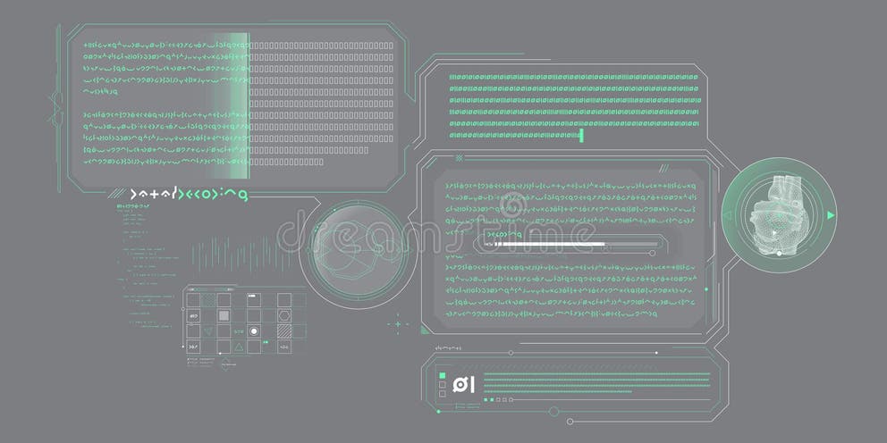 Exploration Interface by Sci-fi Infographics. Stock Vector ...