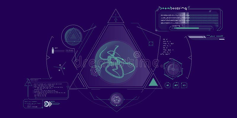 Exploration Interface by Sci-fi Infographics. Stock Vector ...
