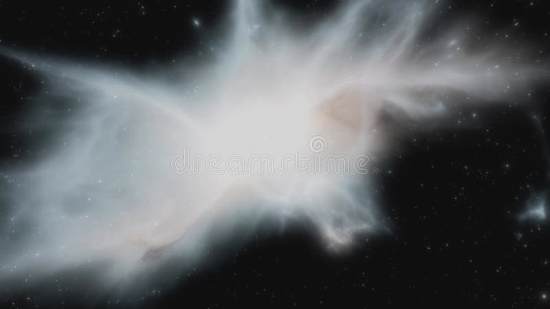 Exploration of a Luminous Nebula and Galaxies in Deep Space Stock Video ...