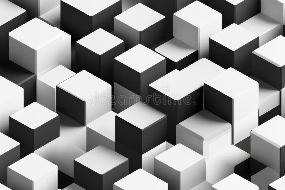 Modern Isometric Cube Pattern Showcasing Structured Spacing and ...