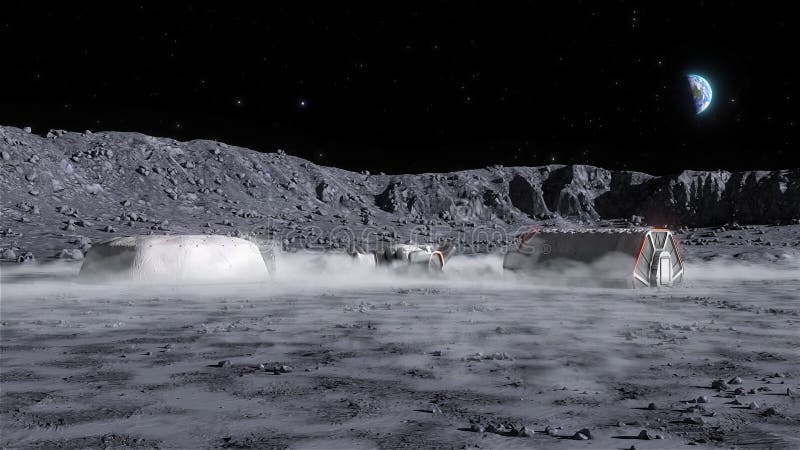 Exploration of the Moon, Deployment of the Lunar Station. Lunar Colony ...