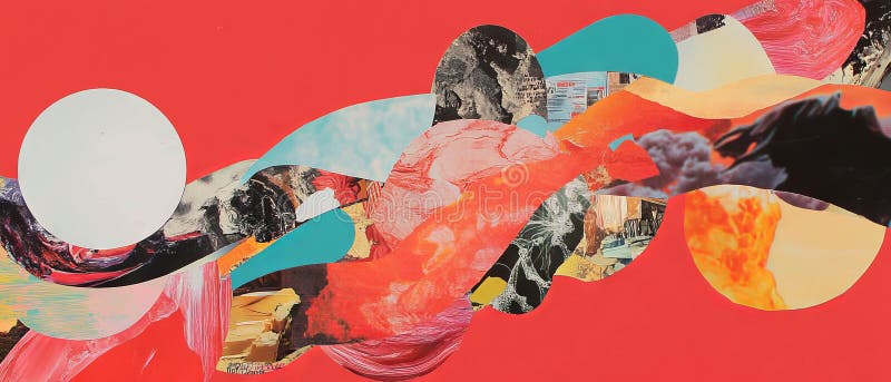 Exploration of Movement and Energy in a Minimalistic Scrapbook Collage ...