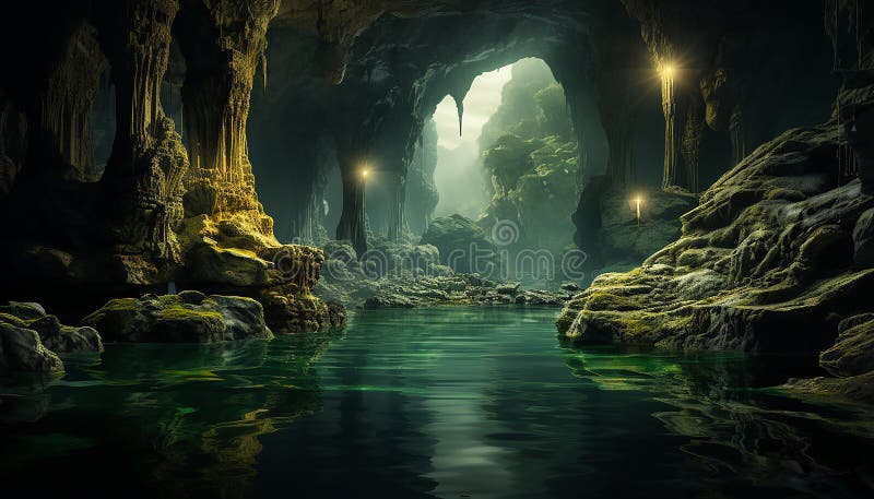 Exploration of the Mysterious Underground Grotto Reveals Majestic ...