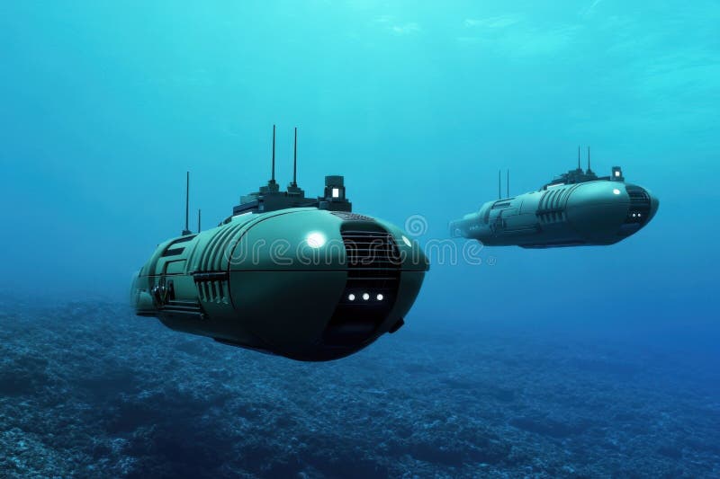 Exploration of the Ocean Depths by Advanced Submarines in a Tranquil ...