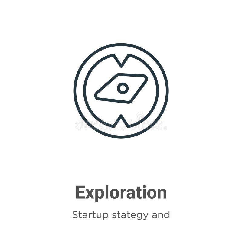 Exploration Icon stock vector. Illustration of looking - 9234554