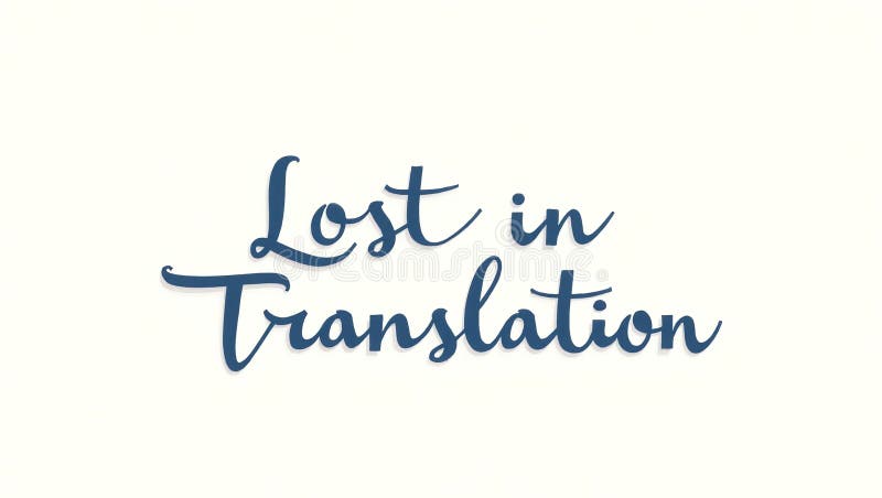 Exploration of the Phrase Lost in Translation in a Creative Aesthetic ...
