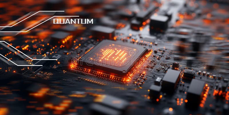 Exploration of Quantum Computing Technology on a High-performance Processor. Generative AI Stock ...