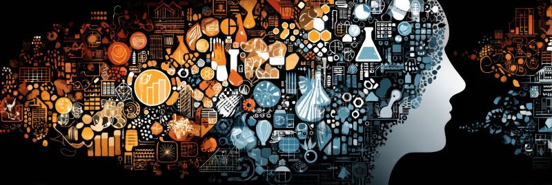 Exploration of Strategic Thinking through Abstract Human Head Filled ...